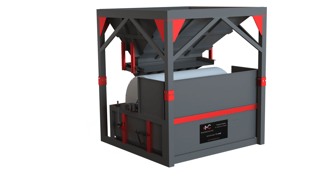 Dry Drum Magnetic Separators for Bulk Solids | Magnocan CA